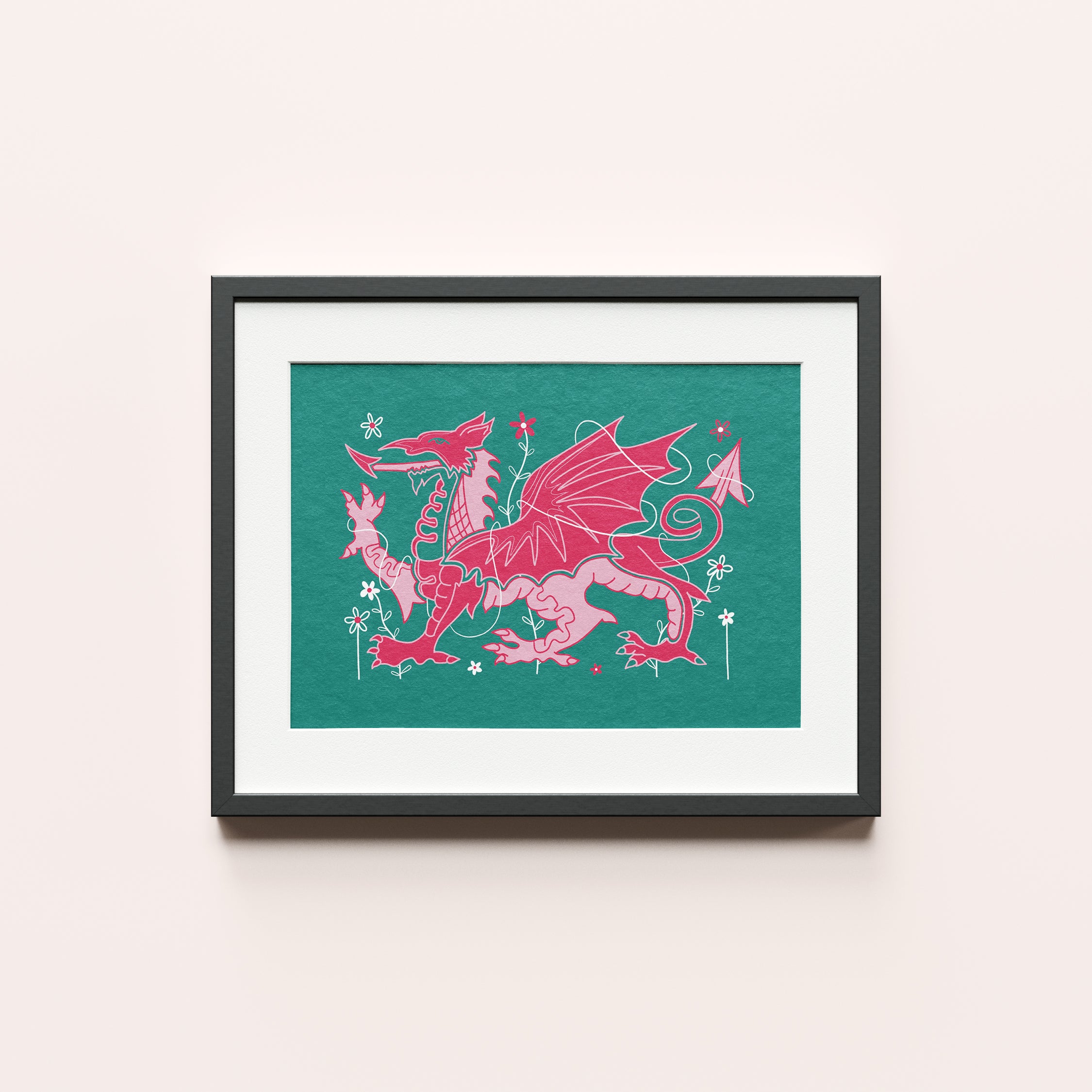 Y Ddraig / Welsh Dragon - Unframed Print – Lle Nila